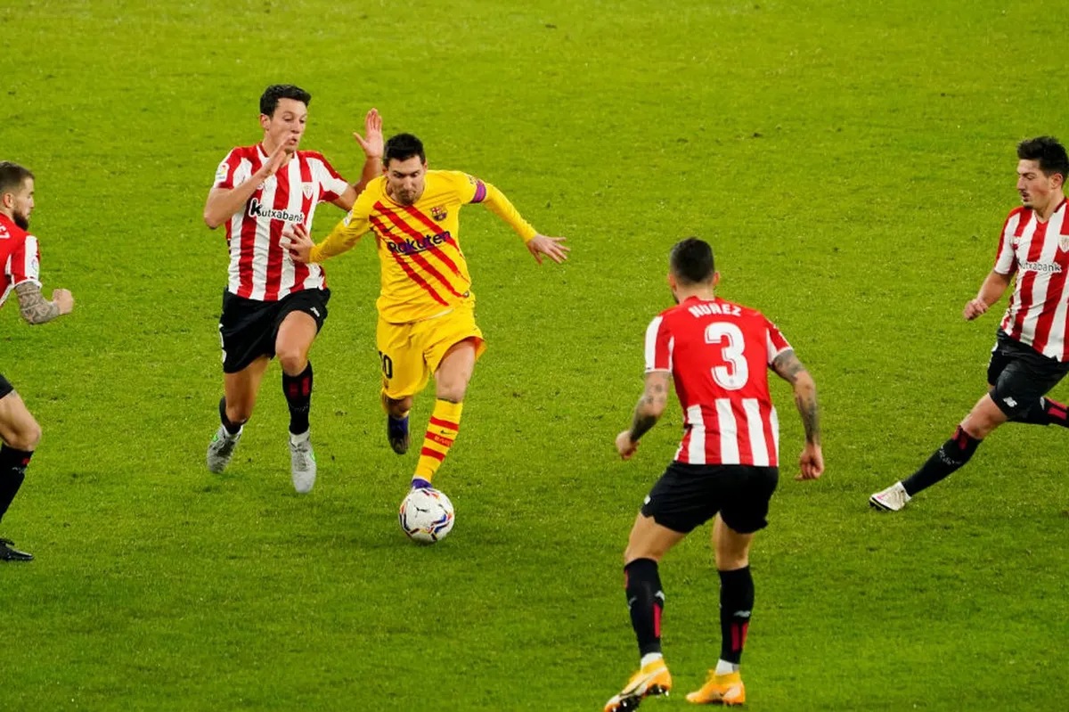 Football: Messi double gives Barca renewed hope in La Liga title chase ...