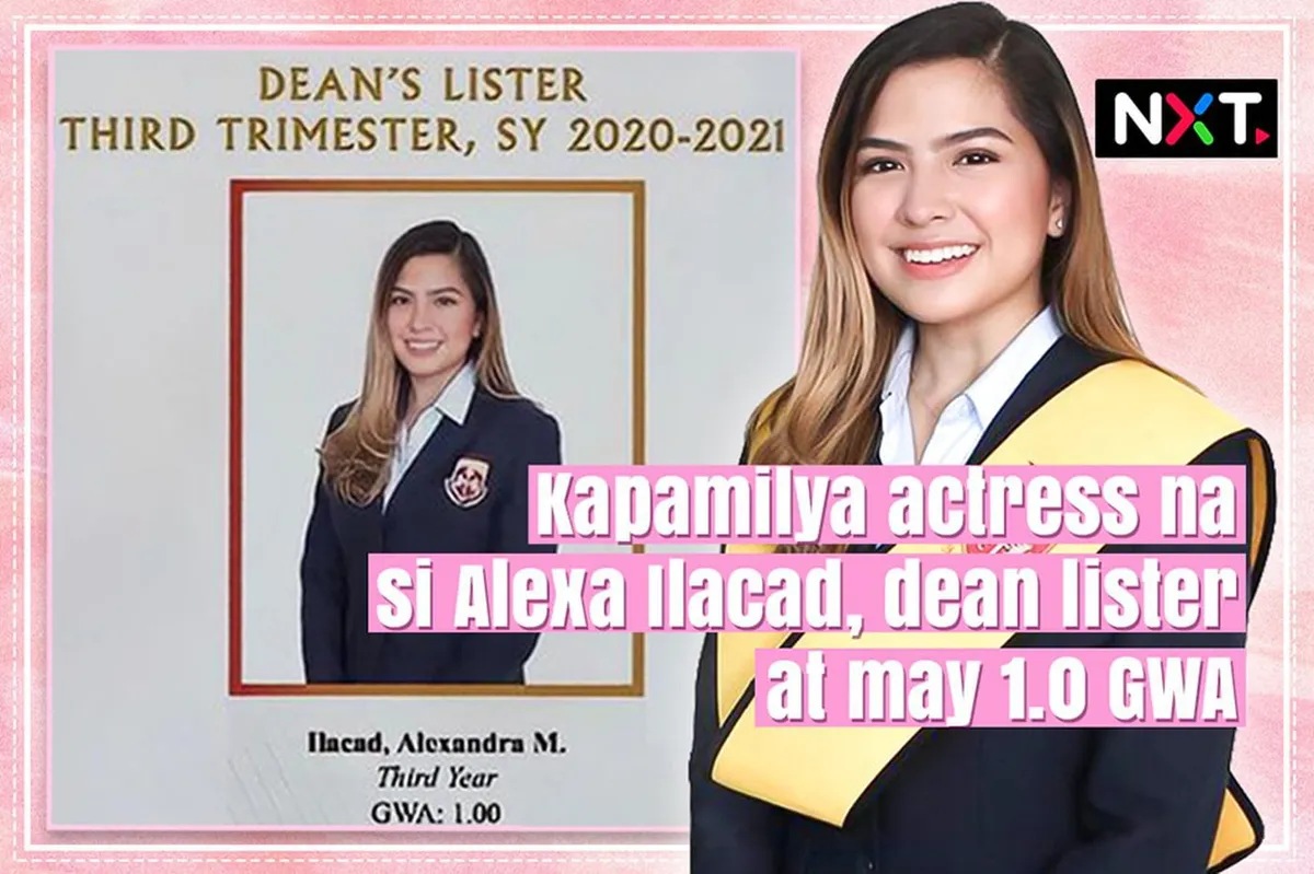 Kapamilya actress Alexa Ilacad, dean's lister at may 1.0 GWA | ABS-CBN ...