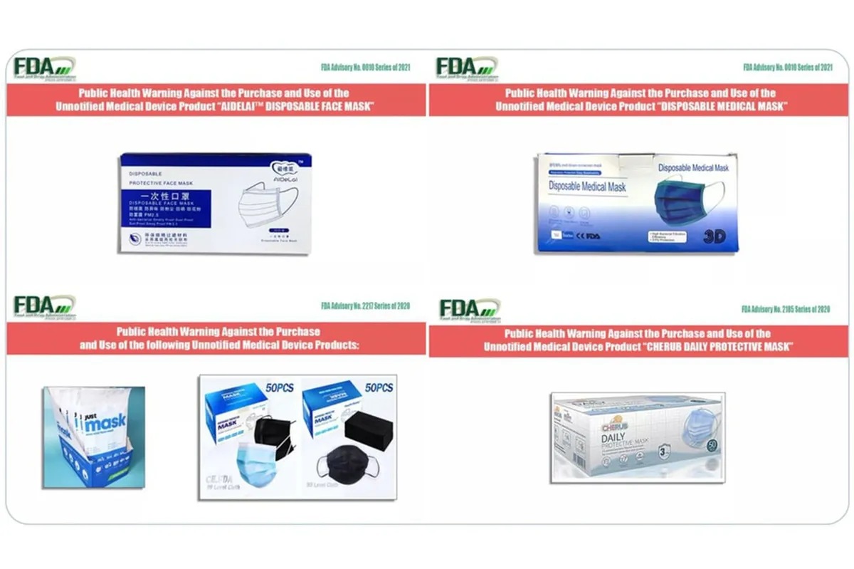 FDA warns public vs using 5 brands of face masks | ABS-CBN News