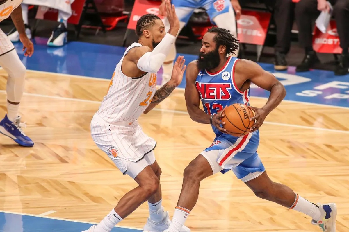 WATCH: James Harden makes historic debut for Brooklyn | ABS-CBN Sports