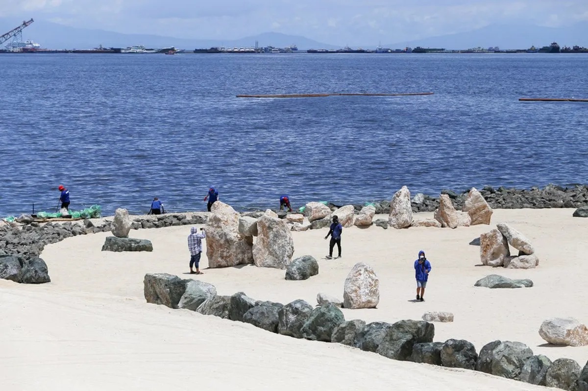 New attraction at Manila's 'dolomite' beach | ABS-CBN News