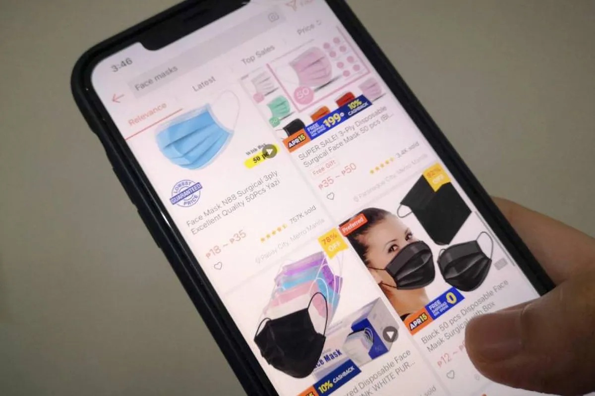 Pandemic purchase: Shopee says locked down Pinoys bought masks ...