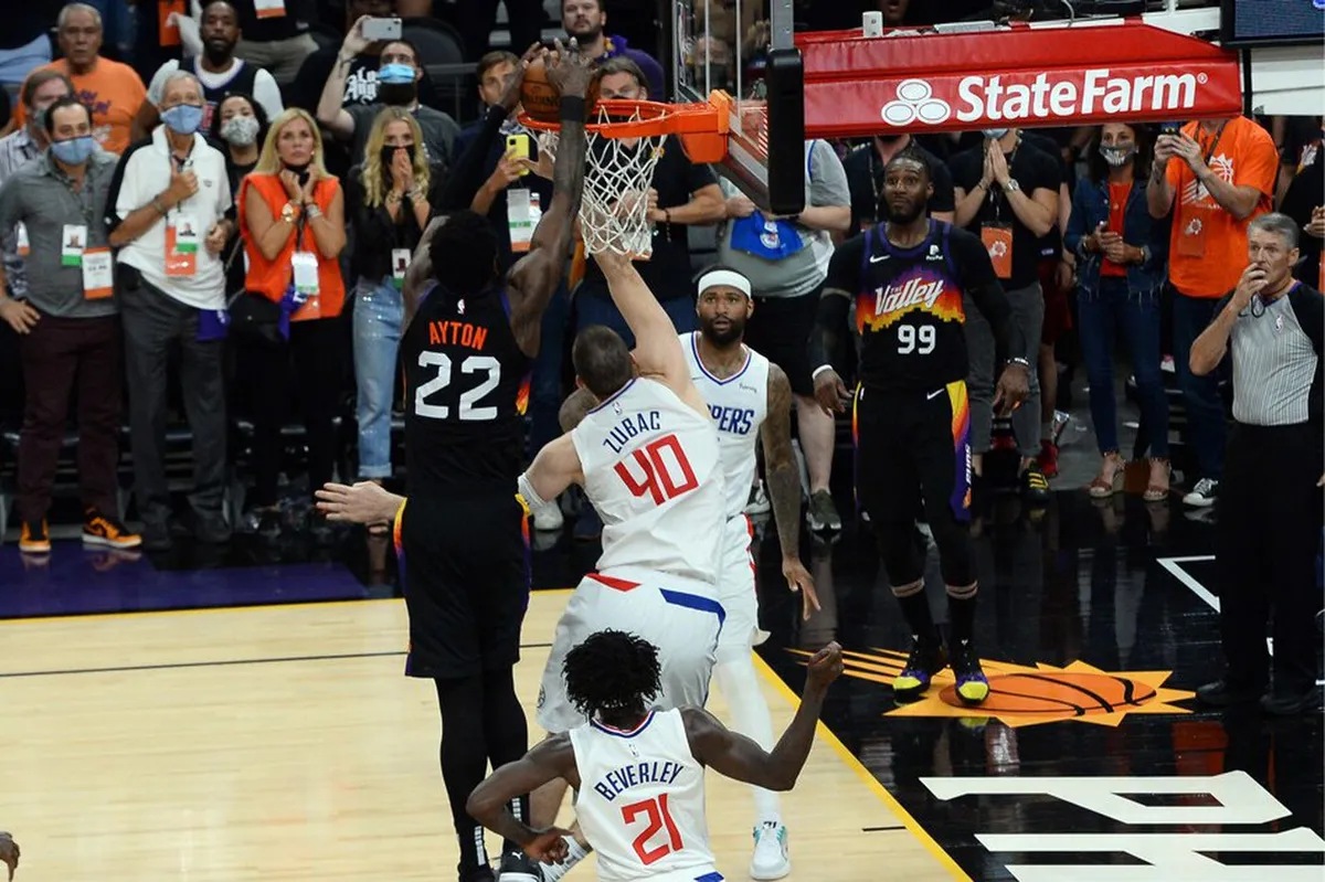 NBA: Deandre Ayton's last-second dunk lifts Suns over Clippers | ABS ...