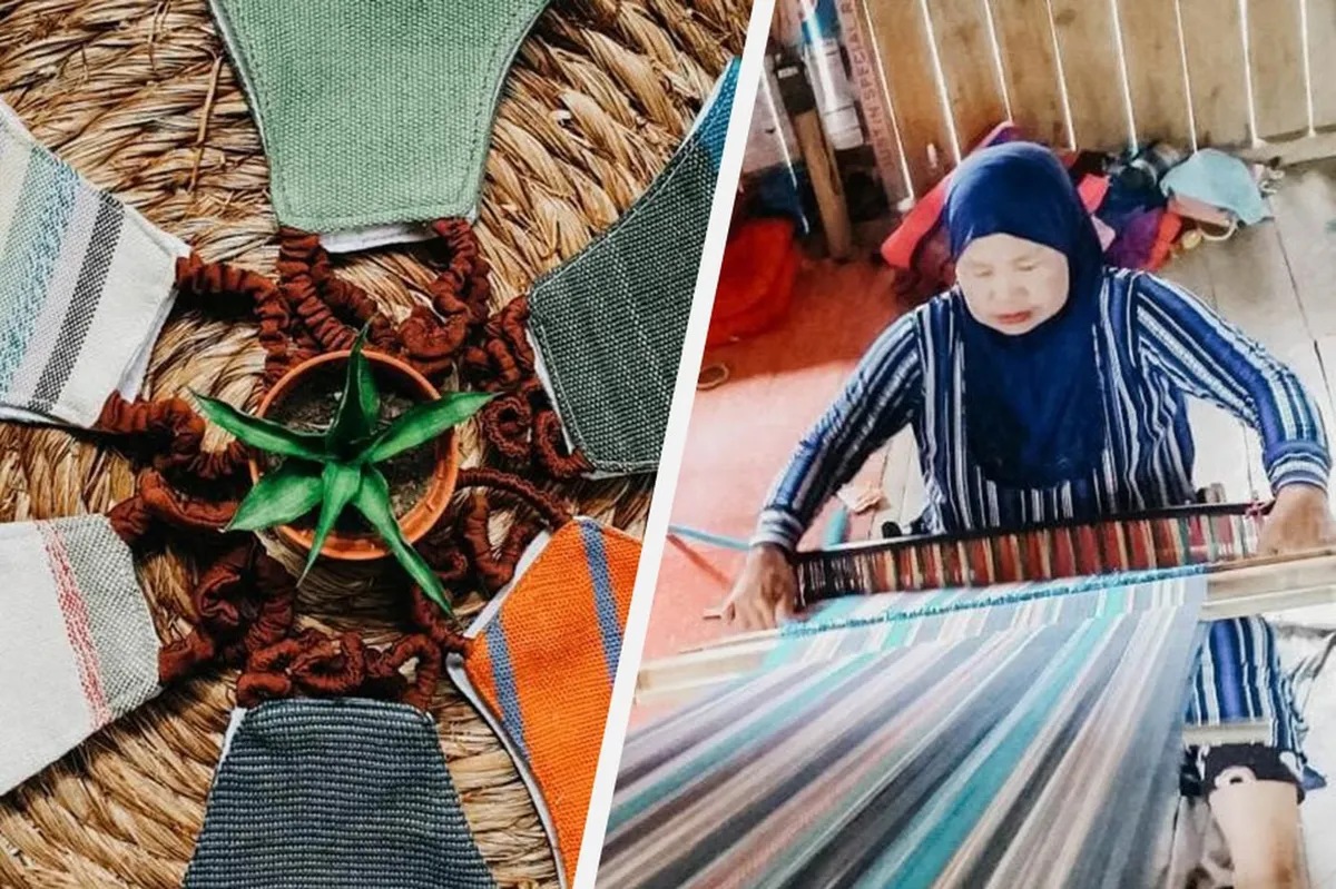 These reusable face masks are made by Maranao weavers, Tacloban ...