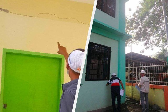 Mga bitak sa pader, nakita sa gusali ng paaralan sa Alabel | ABS-CBN News