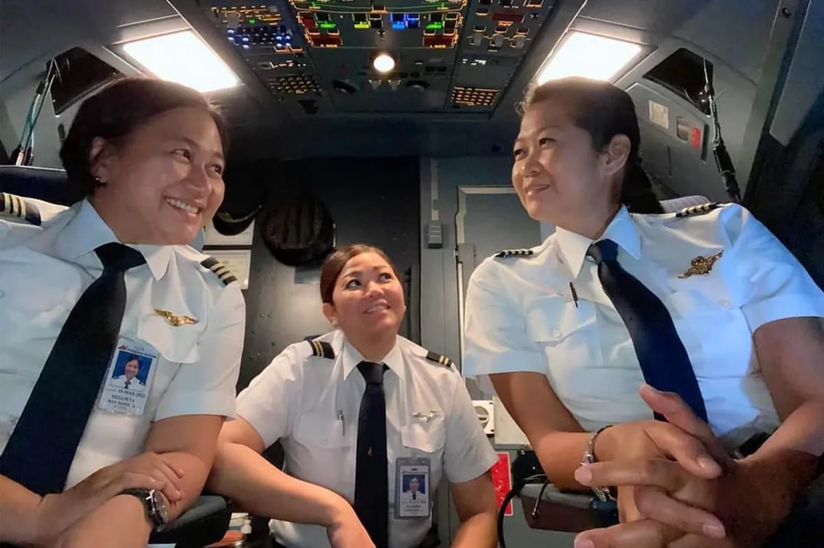 PAL all-female pilot crew flies widebody aircraft for 1st time | ABS ...