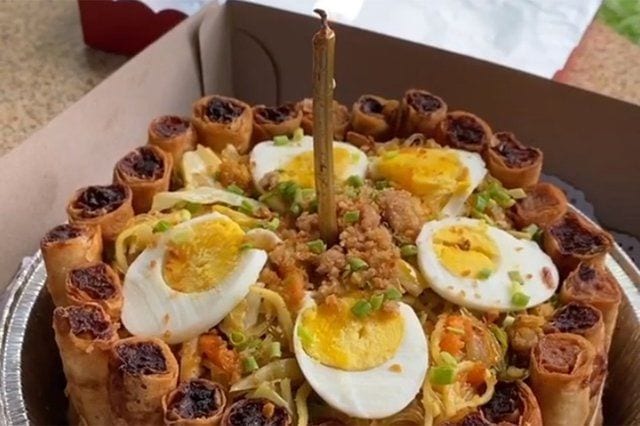 LOOK: Restaurant in Makati offers 'birthday cake' made of lumpia ...