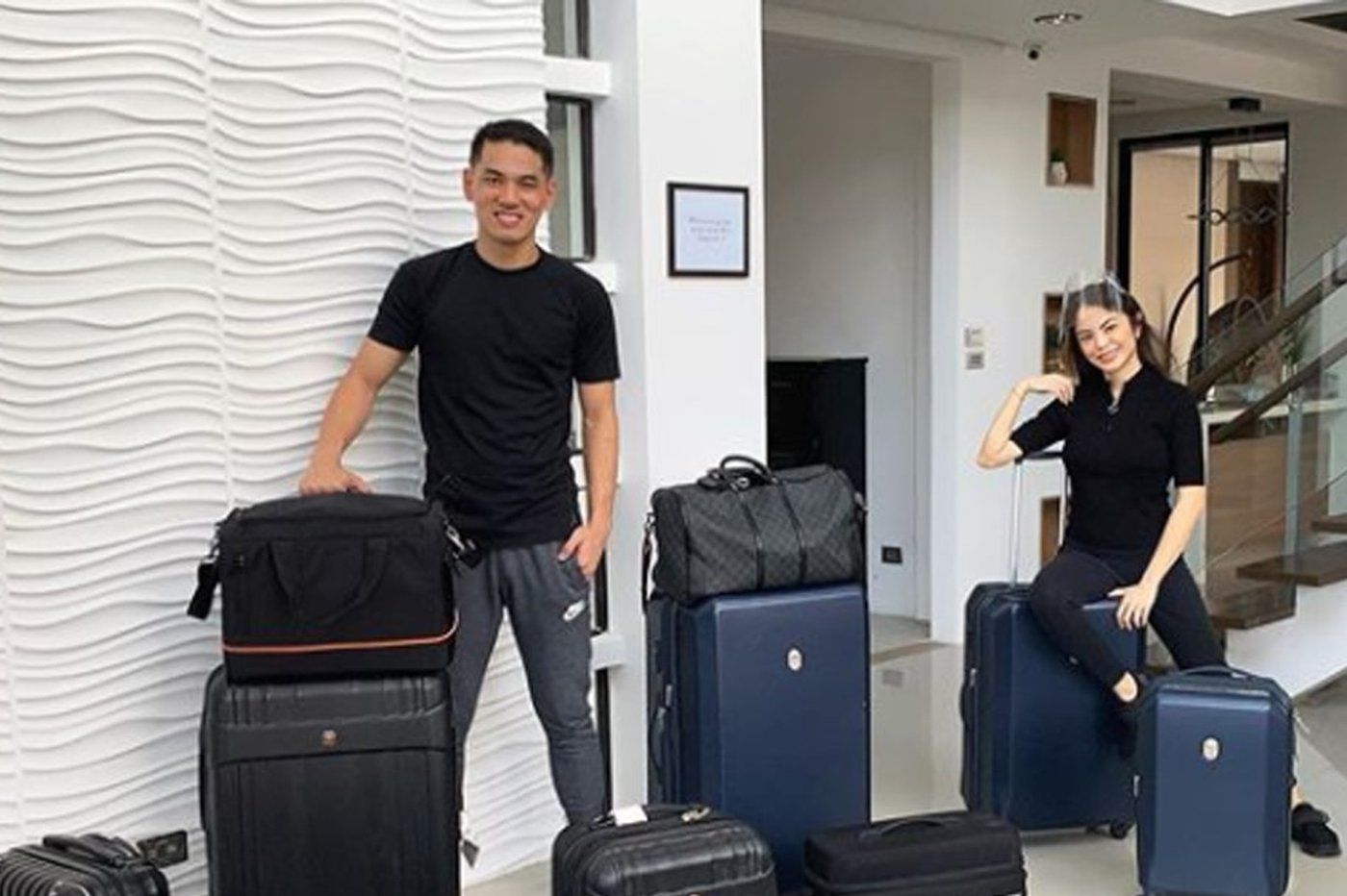 LOOK: Kevin Alas, wife-broadcaster Selina Dagdag enter PBA bubble ...