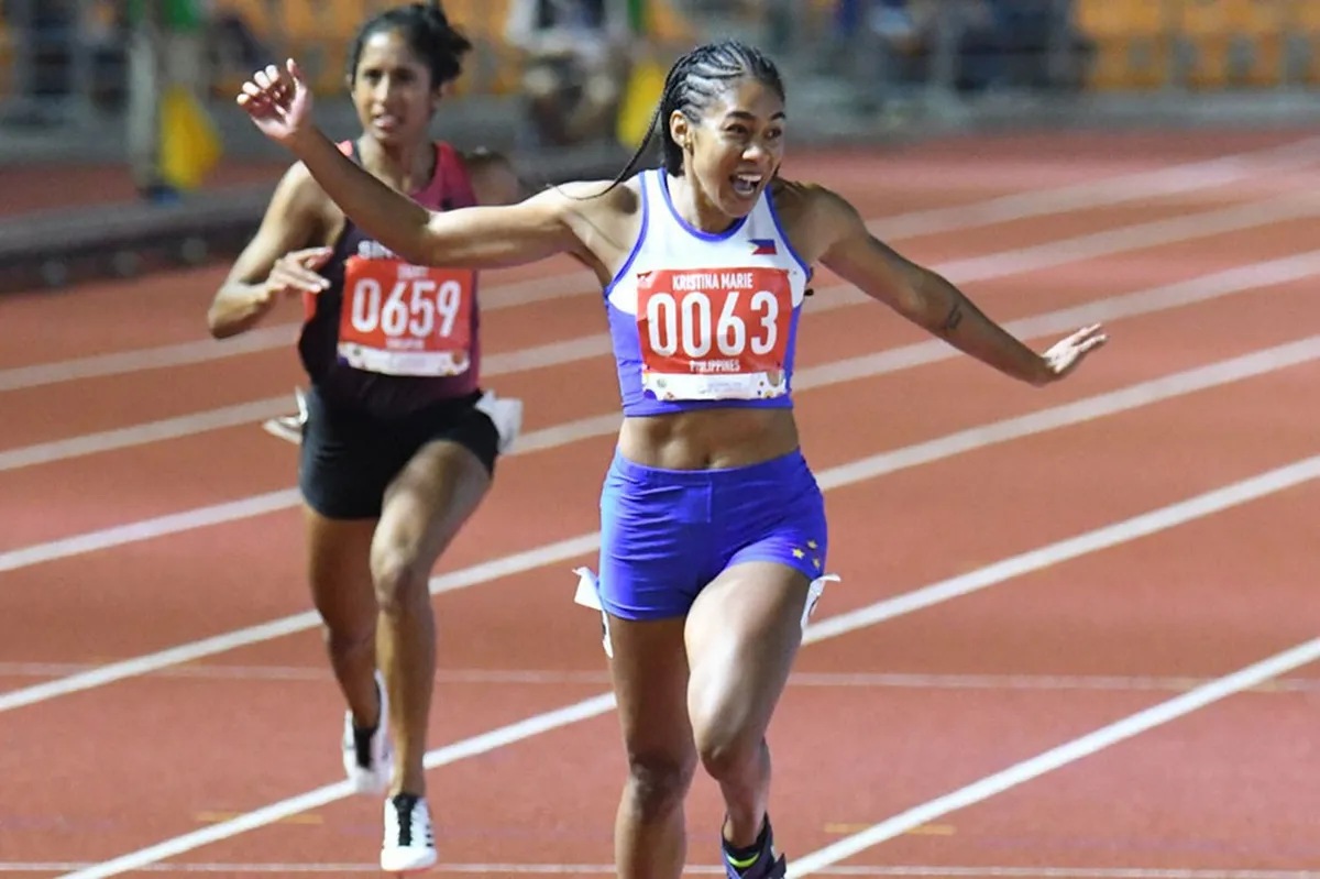 WATCH: Kristina Knott breaks Lydia de Vega's 100m record | ABS-CBN Sports