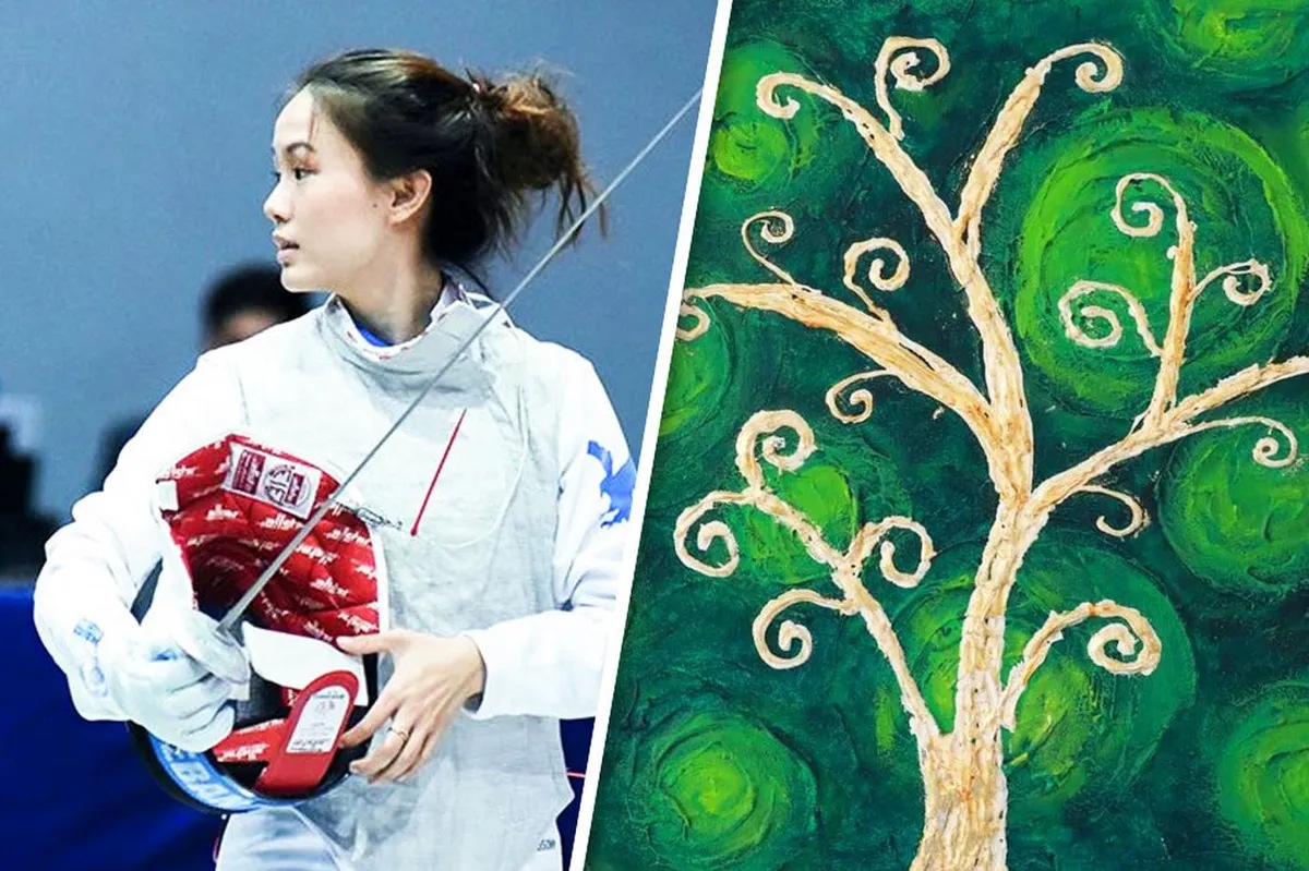 UAAP: Humanitarian fencer Maxine Esteban auctions paintings for COVID ...