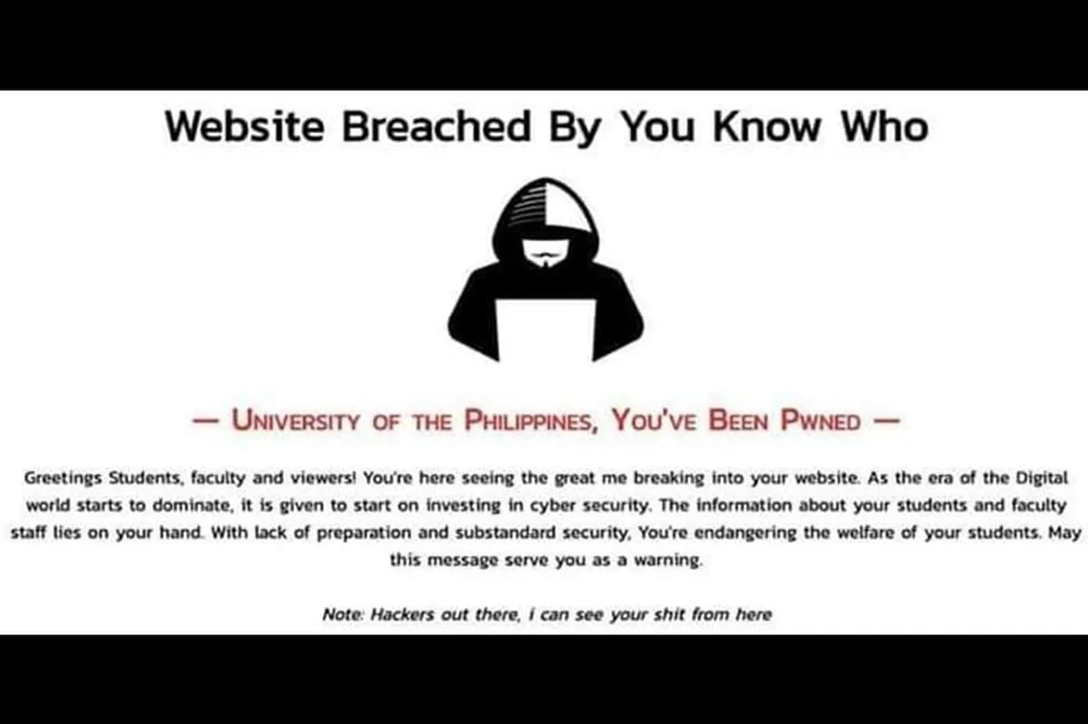 Pag-hack sa website ng UP Visayas, iniimbestigahan na | ABS-CBN News Pag-hack sa website ng UP Visayas, iniimbestigahan na | ABS-CBN News