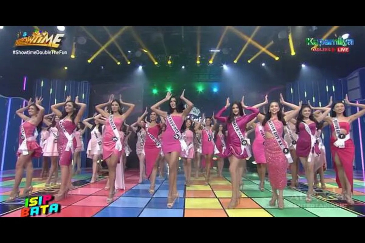 Binibining Pilipinas candidates, bumisita at nakisaya sa It’s Showtime ...
