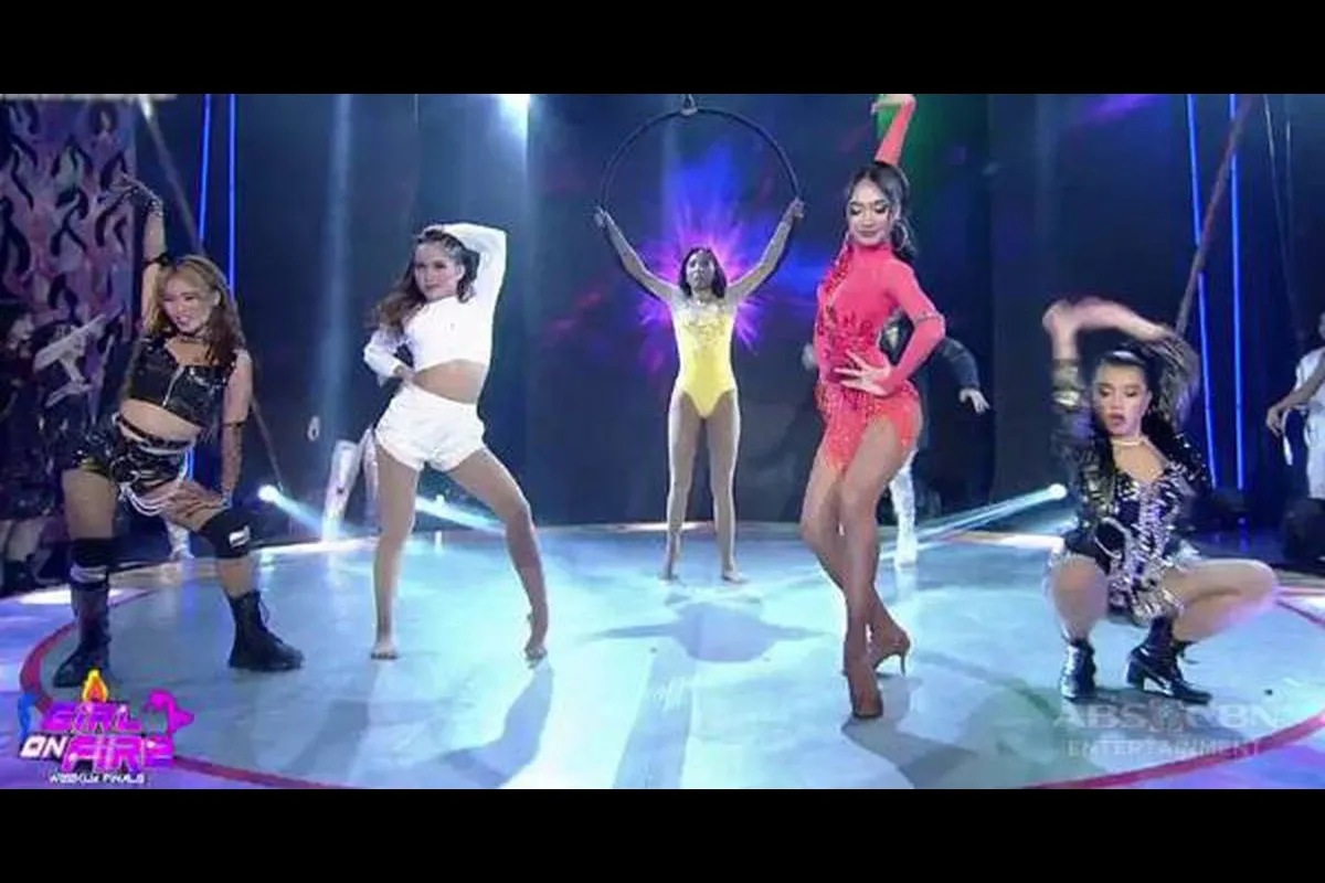 Weekly Finalists Thalia, Erica, Sydney, Hazel, at Abby, nagpasiklaban ...
