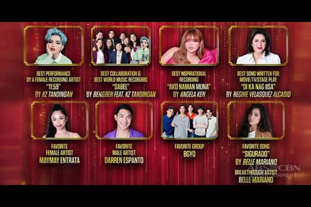 ASAP Natin ‘To stars win big at the Awit Awards 2022 | ABS-CBN ...