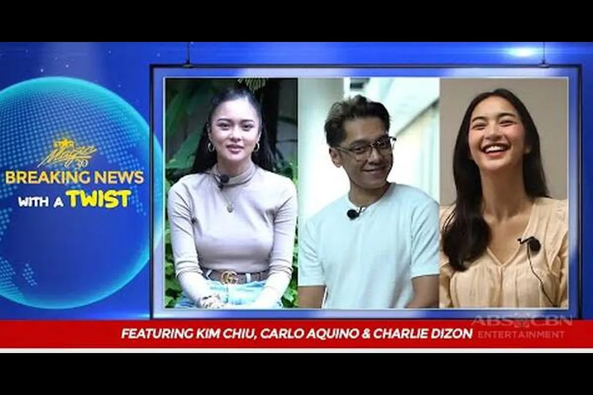 Star Magic Inside News: Kim, Carlo at Charlie, sumabak Tongue Twister ...