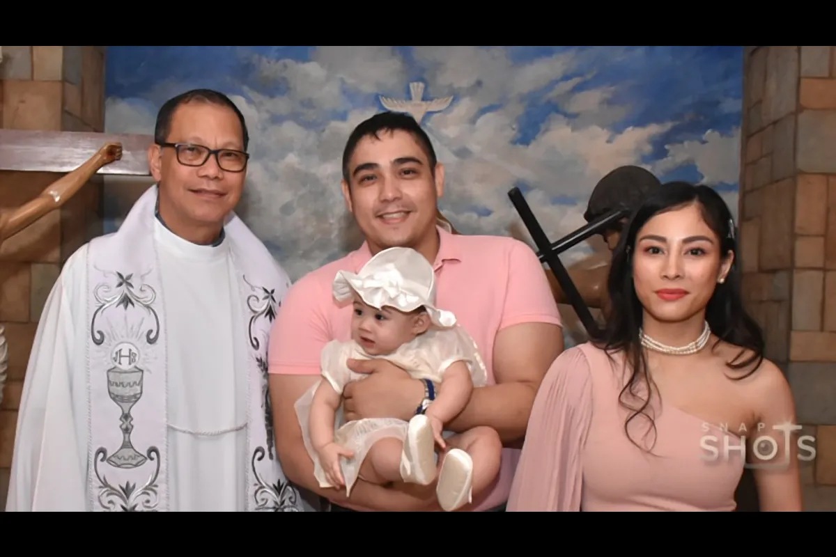 LOOK: The baptism of Mickey Perz and Gee-Ann Abrahan’s baby | ABS-CBN ...