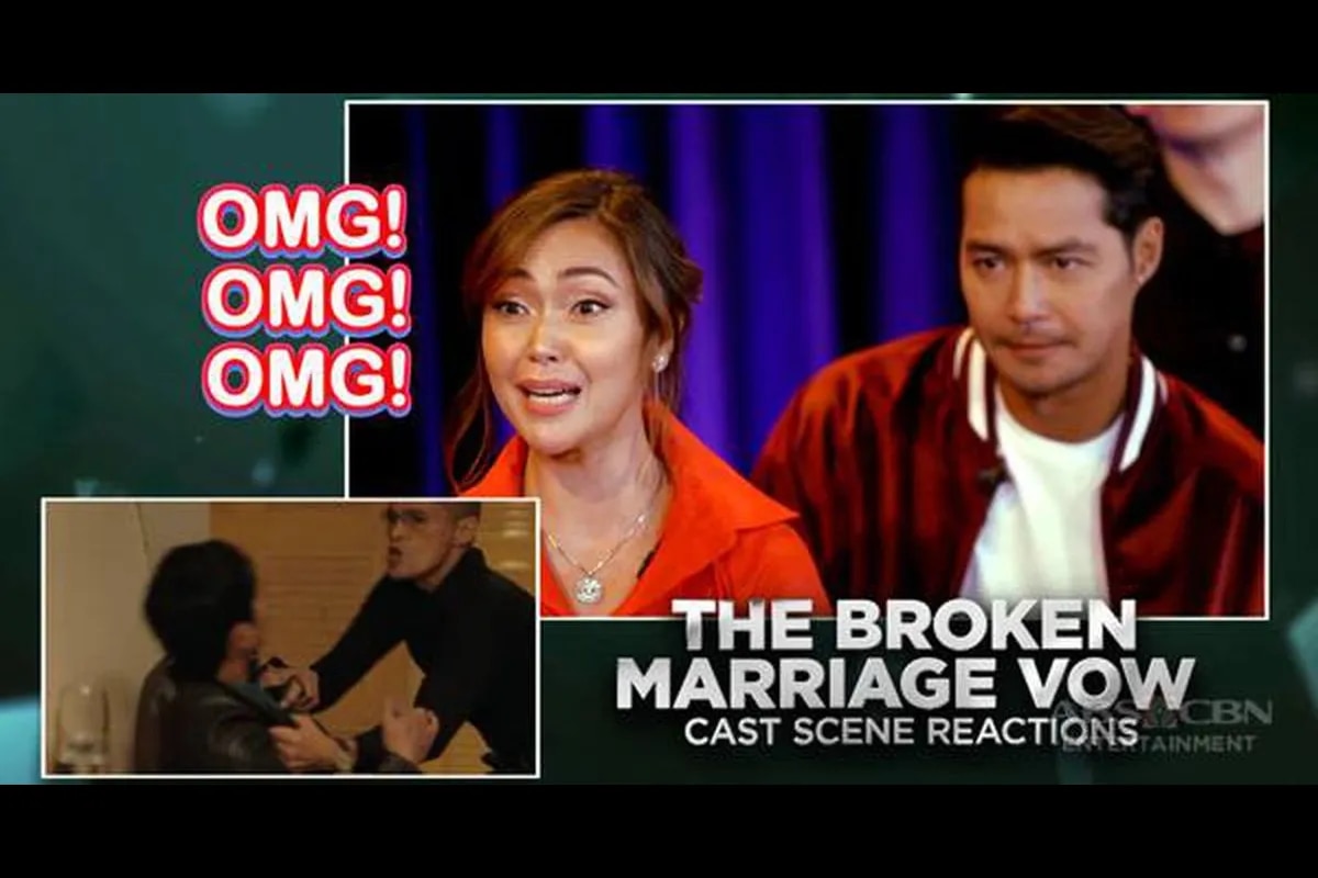 WATCH: The Broken Marriage Vow Cast Reacts to their Iconic Scenes | ABS ...