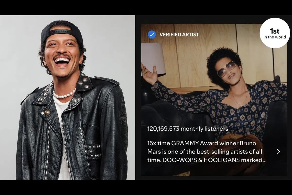 Fil-Am singer Bruno Mars ranks No. 1 in monthly listeners on Spotify ...