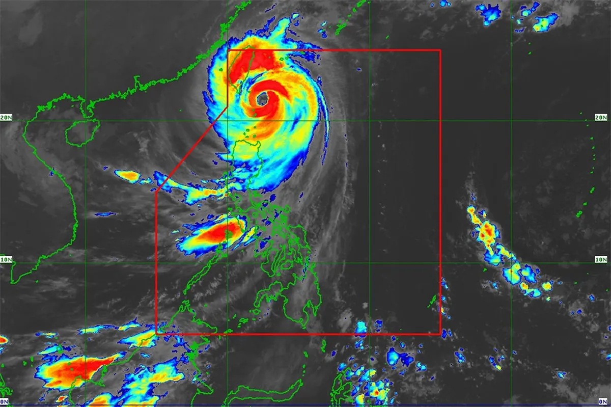 Violent weather over extreme N. Luzon as super typhoon passes close to ...