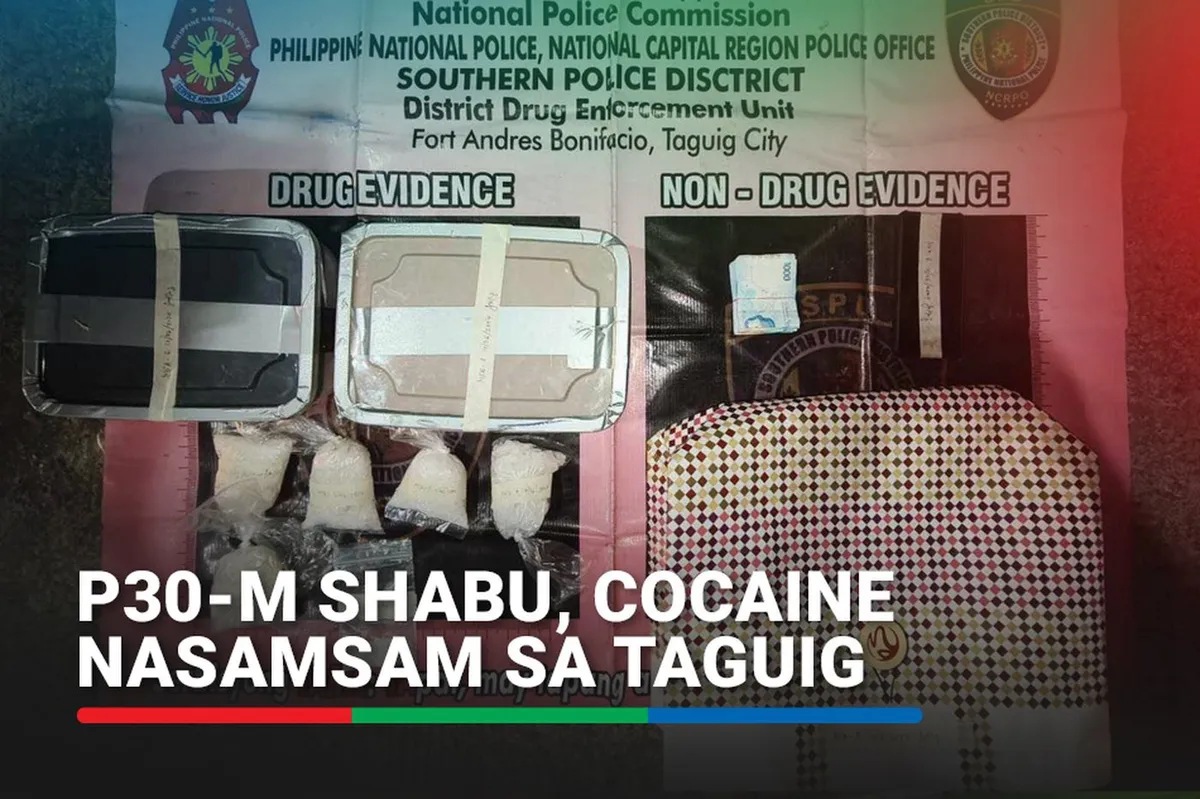 P30-M shabu, cocaine nasamsam sa Taguig | ABS-CBN News