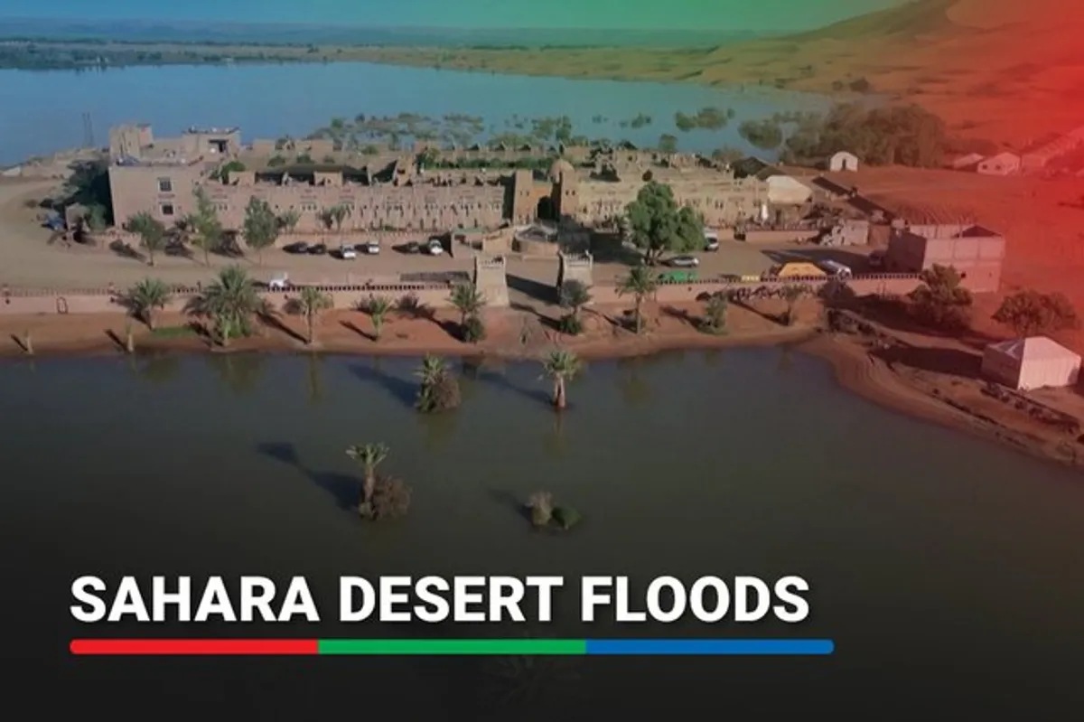 Drone footage: Sahara floods after rare desert rainfall | ABS-CBN News