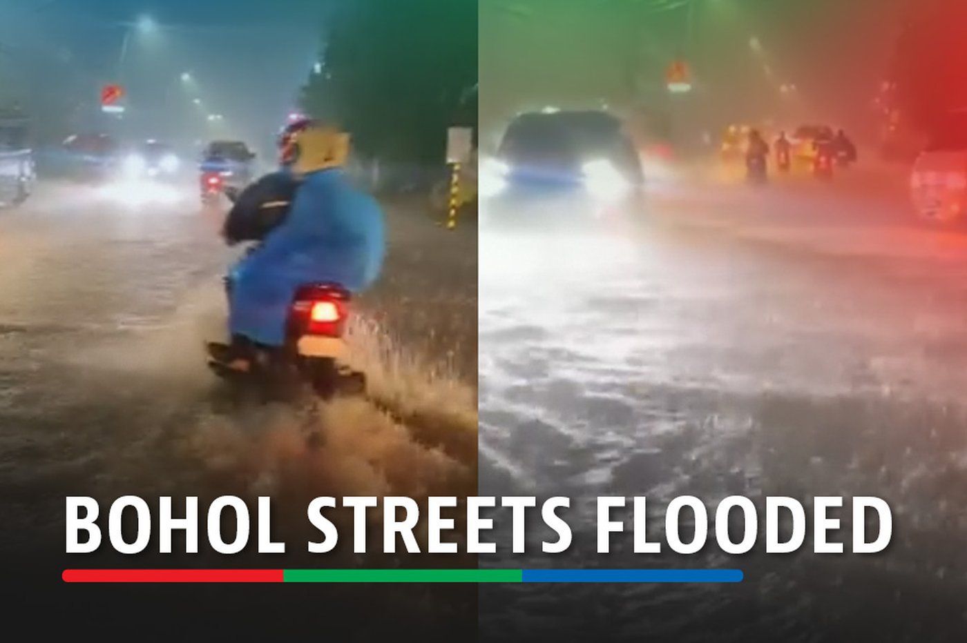 Bohol streets flooded, classes suspended due to Kristine | ABS-CBN News