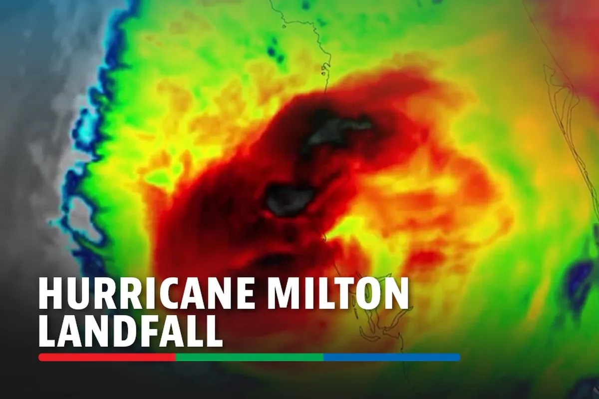 Satellite imagery shows Hurricane Milton making landfall in Florida | ABS-CBN News