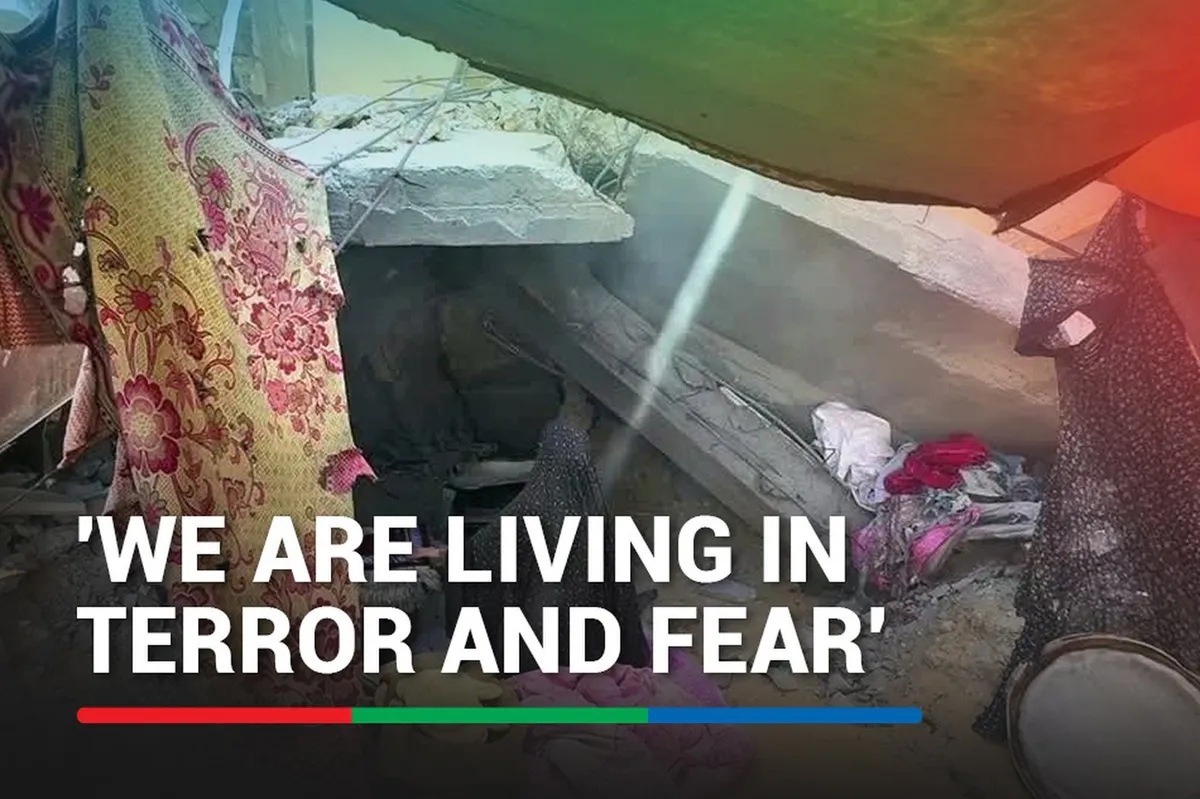 'We are living in terror and fear,' says displaced Gazan | ABS-CBN News