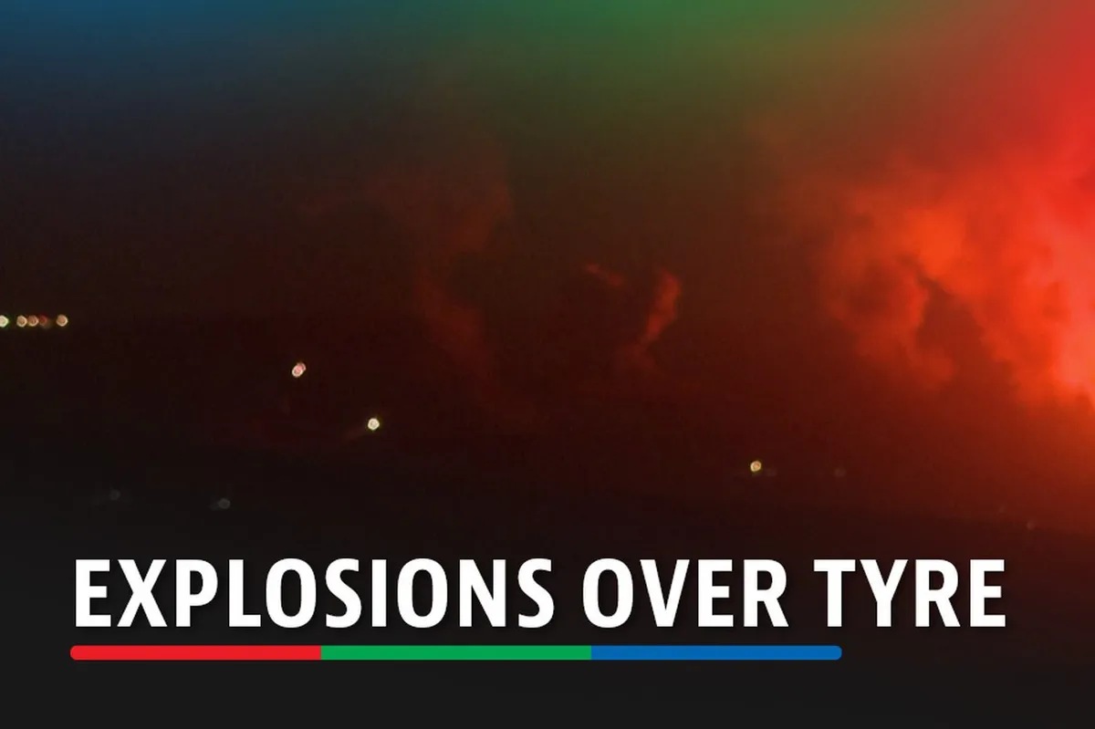 Explosions ignite night sky over southern Lebanon's Tyre | ABS-CBN News