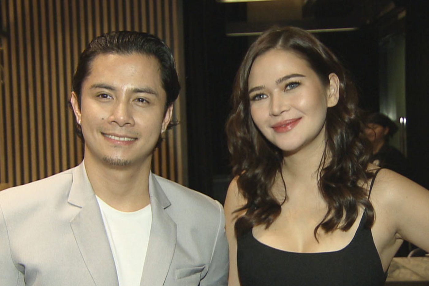 JC Santos, Bela Padilla hinimok ang moviegoers na mag-face mask | ABS ...