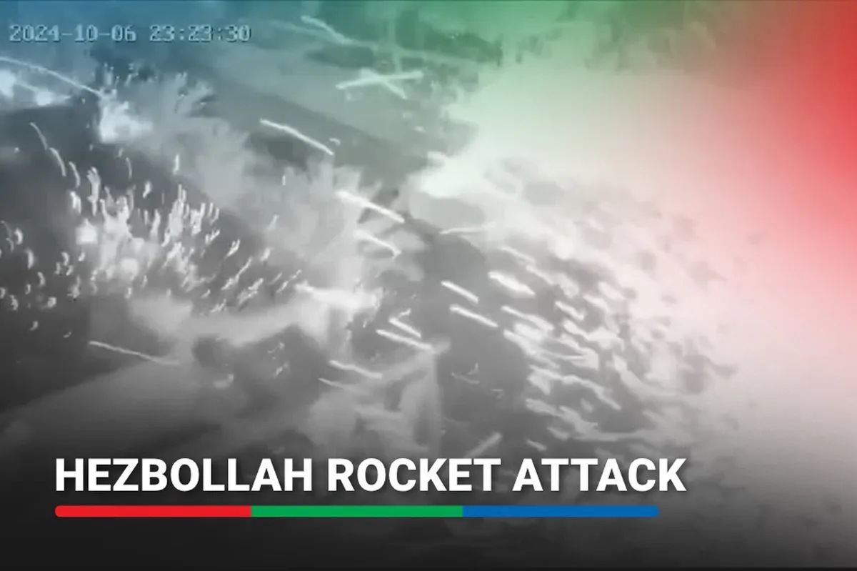 CCTV captures Hezbollah rocket hitting Israel's Haifa | ABS-CBN News