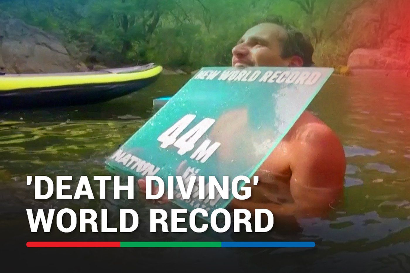 France's Girardot sets world record in 'death diving' | ABS-CBN News