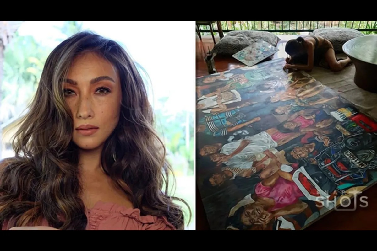 LOOK: Solenn Heussaff finishes her new painting after 205 hours | ABS ...