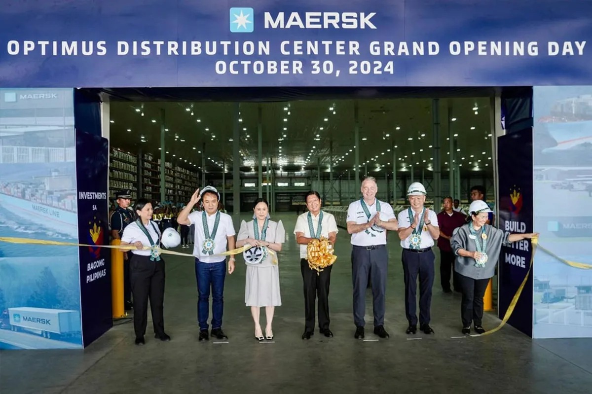 Marcos leads grand opening of Maersk Optimus Distribution Center | ABS ...