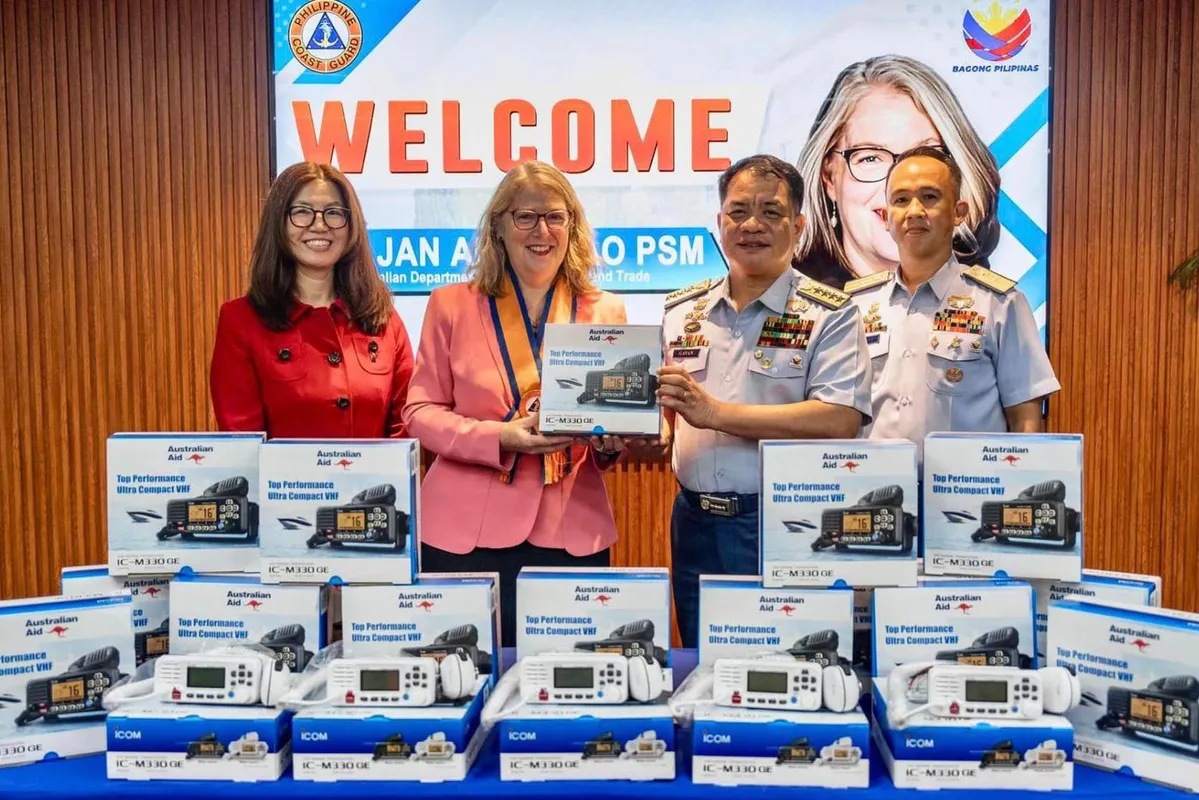 PCG receives base radios from Australia | ABS-CBN News