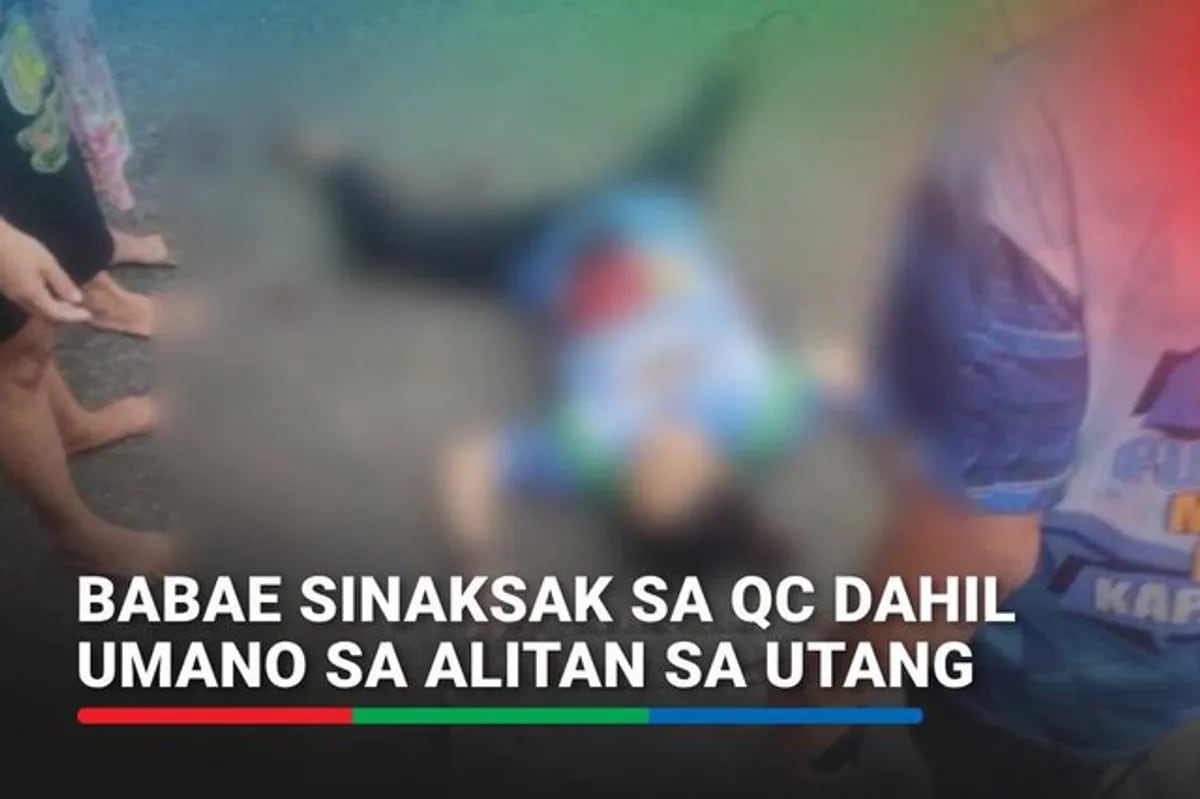 Street sweeper sinaksak sa QC dahil umano sa alitan sa utang | ABS-CBN News