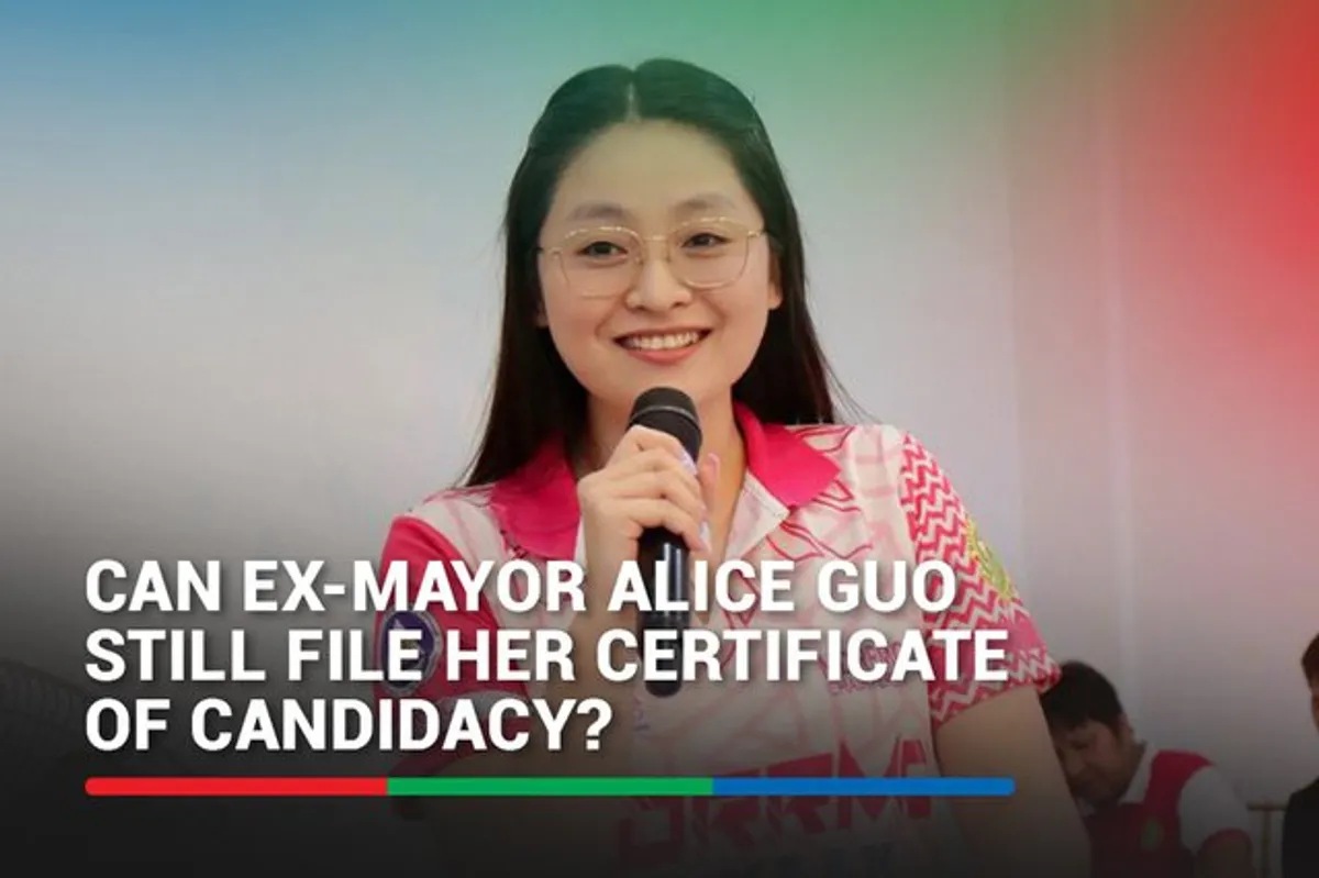Can ex-mayor Alice Guo still file her certificate of candidacy? | ABS ...