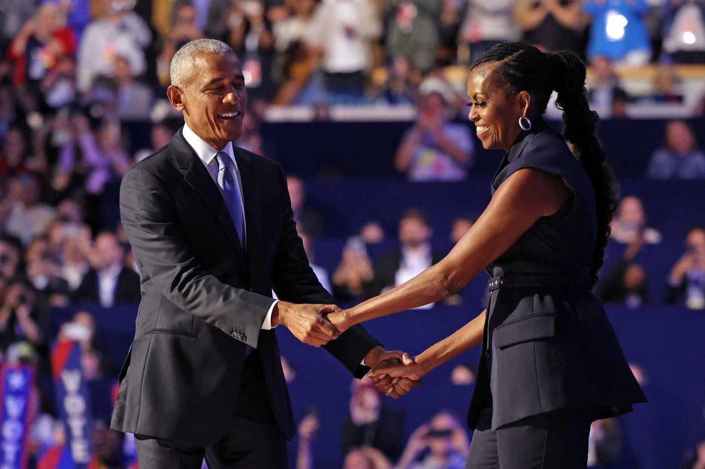 The Obamas stump for Harris, key allies in final days of campaign | ABS ...