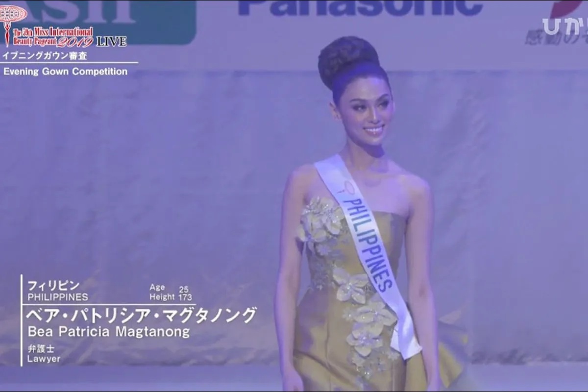 LOOK: Patch Magtanong in evening gown for Miss International 2019 | ABS-CBN Lifestyle