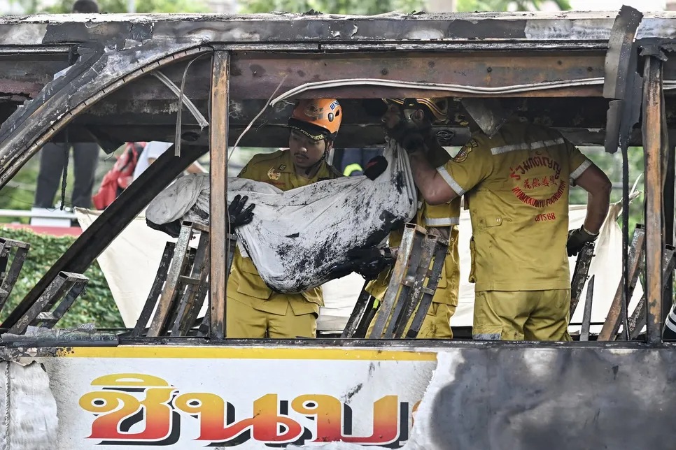 PHOTO: 25 feared dead in school bus tragedy in Thailand | ABS-CBN News