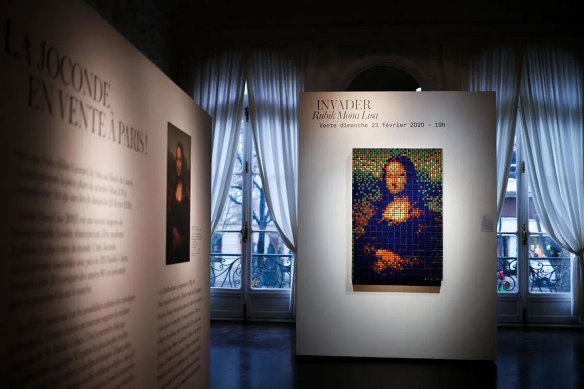 Invader's 'Rubik Mona Lisa' beats estimate at Paris auction | ABS-CBN ...