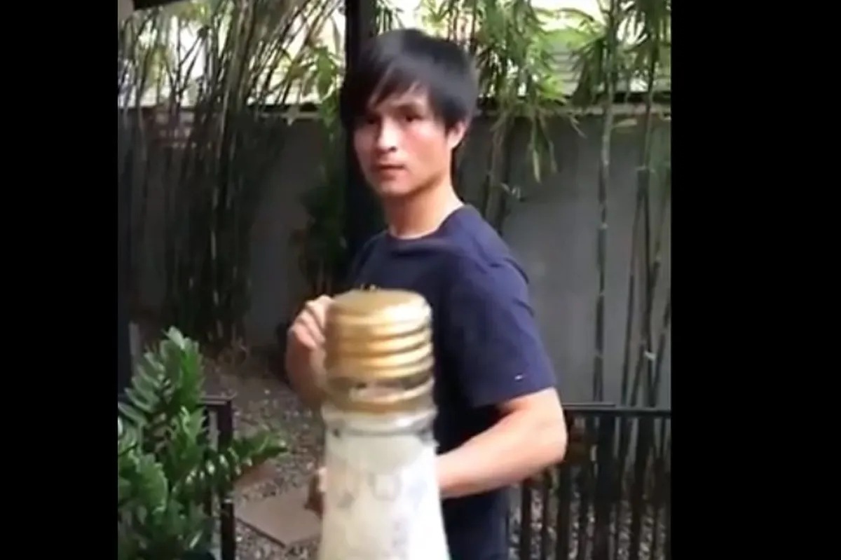 WATCH: Pinoy taekwondo champ Japoy Lizardo takes on #BottleCapChallenge ...
