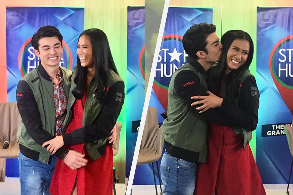 Very much in 'louve': Andre kisses Lou in front of reporters | ABS-CBN ...