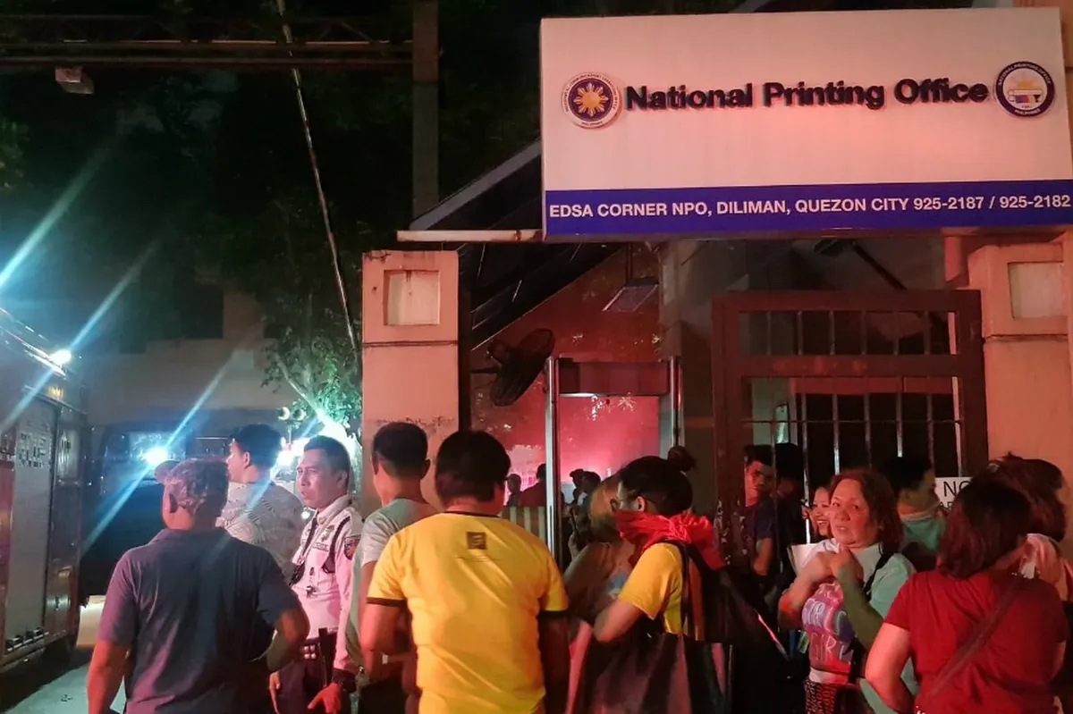 Basement ng National Printing Office, nasunog | ABS-CBN News