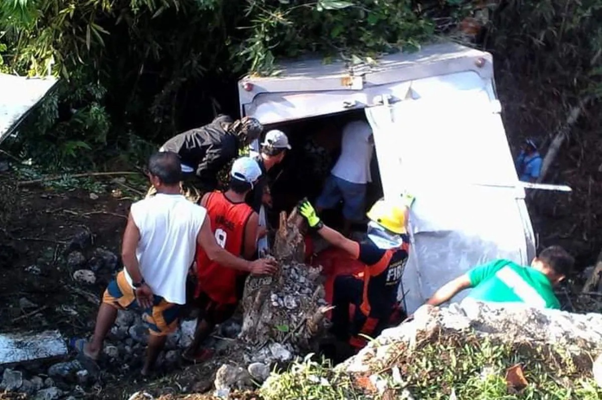 Wing van nahulog sa sapa, 2 patay | ABS-CBN News Wing van nahulog sa sapa, 2 patay | ABS-CBN News