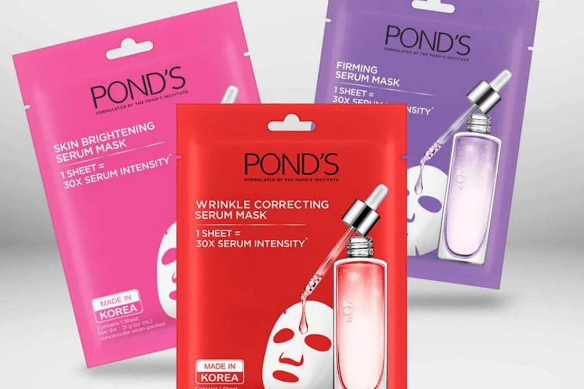 Pond's says serum face masks '30x more intense' than liquid formulation ...