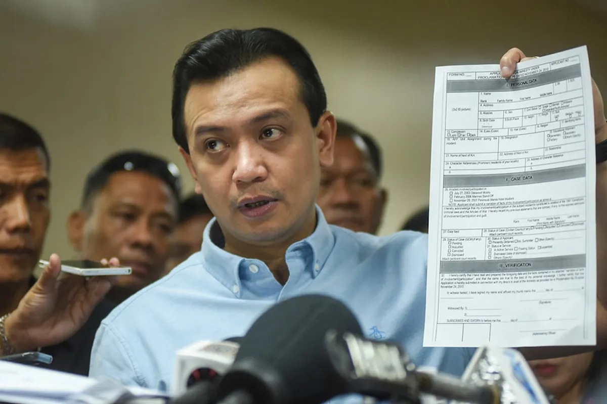 Trillanes, facing arrest, says his case a test for PH democracy | ABS ...