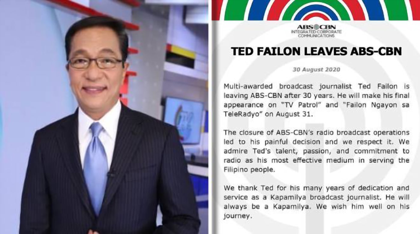 After 30 years, Ted Failon is saying goodbye to ABS-CBN | ABS-CBN ...
