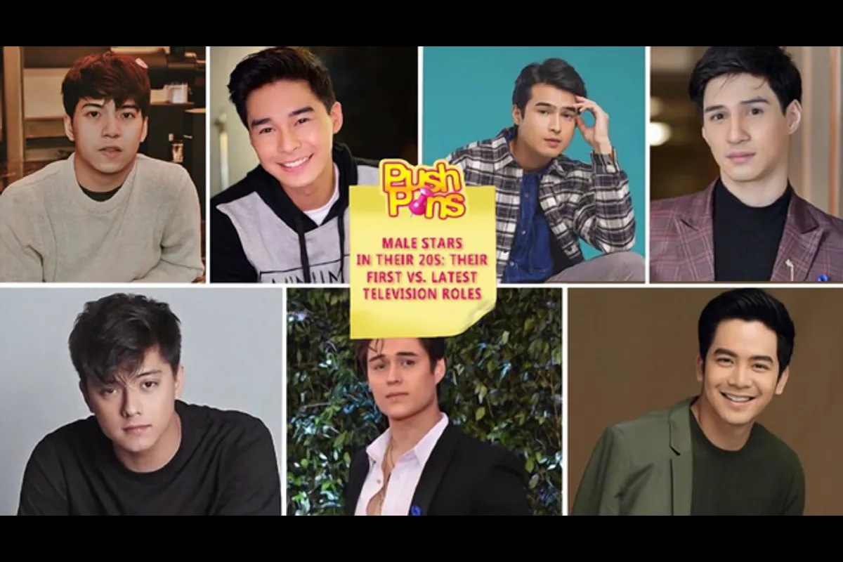 Male stars in their 20s: their first vs latest television roles | Push ...