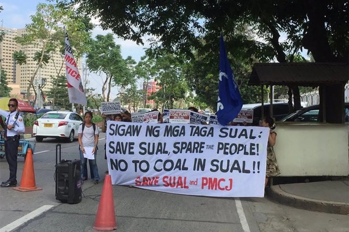 Sual residents protest construction of coal plant | ABS-CBN News
